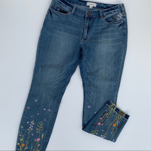 Sundance | Jeans | Sundance Primrose Skinny Raw Hem Embroidered Jeans ...